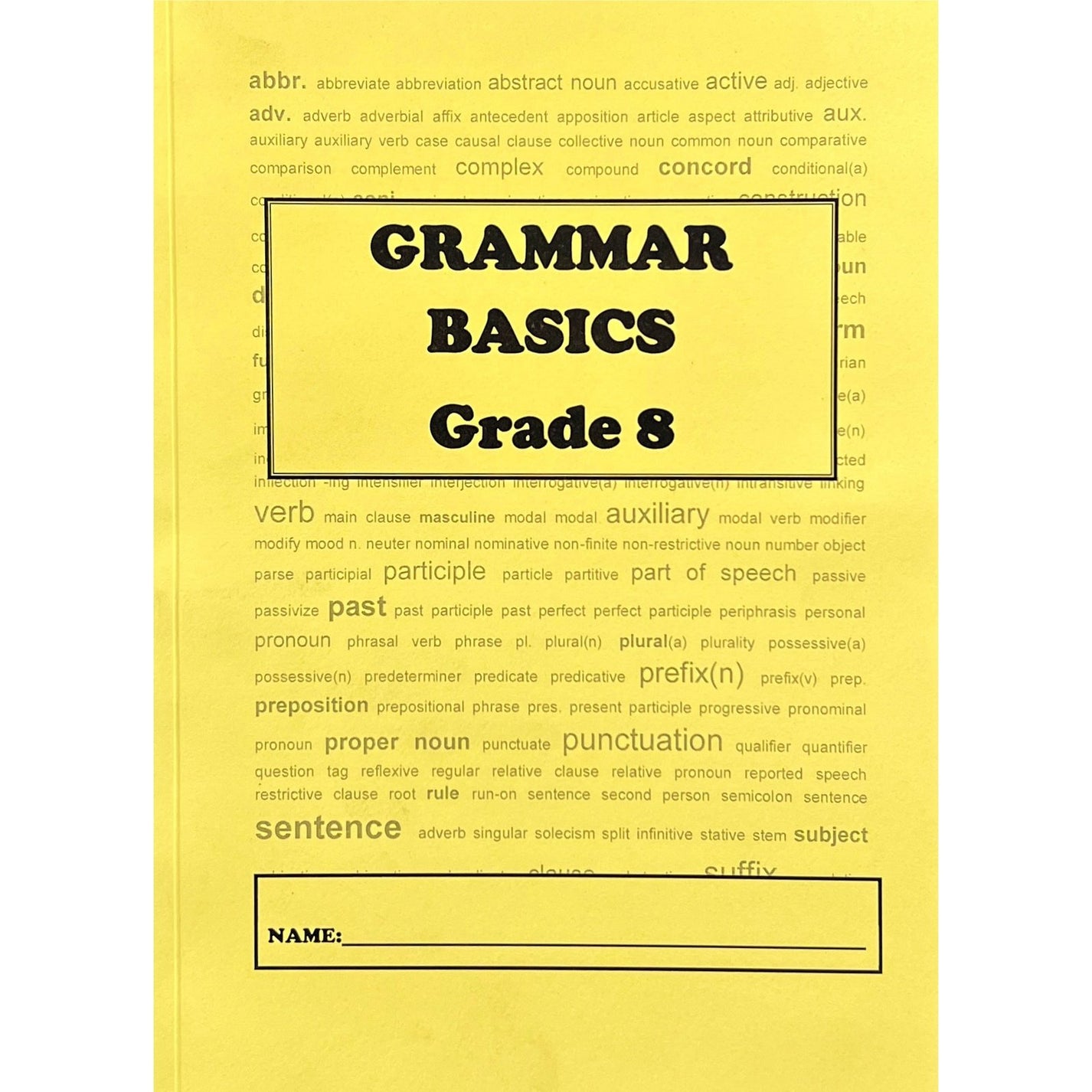 Grammar Basics Workbook Grade 8 – Amanda Johnson & Co. Textbooks